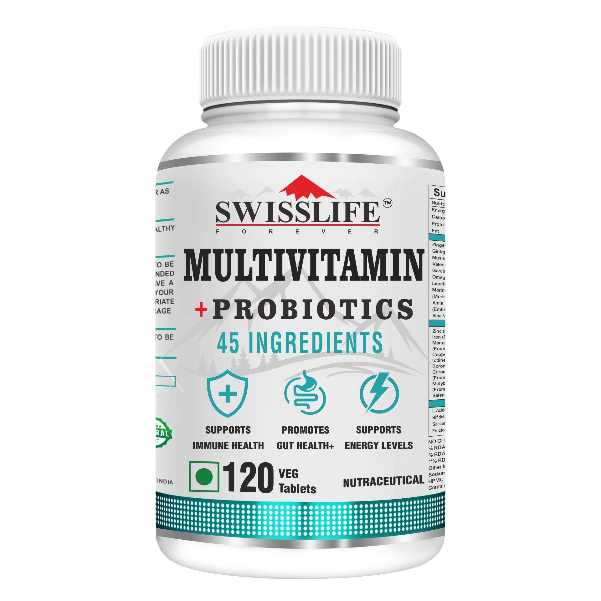 Multivitamin Tablets for Men & Women with Probiotic Supplements ...